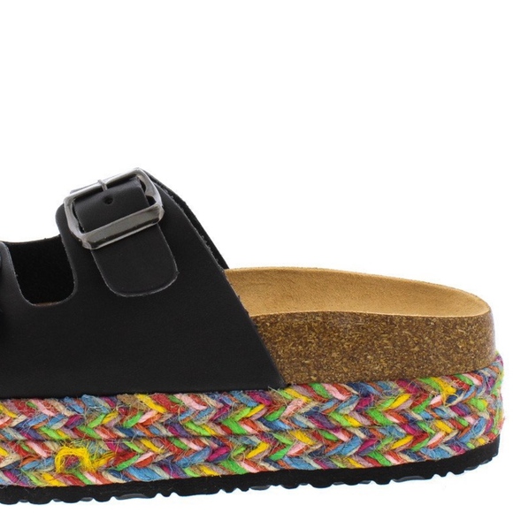 Shoes | Brand New Slides W Colorful Braided Sole | Poshmark